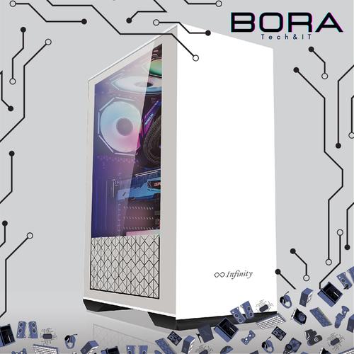 Jual Casing Komputer Infinity Flash V3 White ATX Tanpa Fan | Case PC ...
