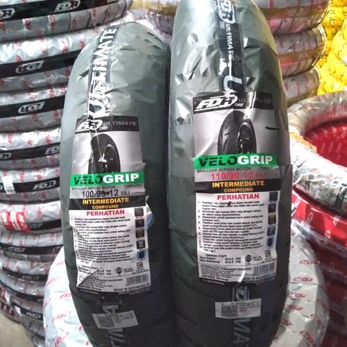 Jual BAN FDR VELOGRIP 1SET DEPAN BLKG RING 12.100/90-12+110/90-12 ...