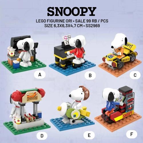 Jual Snoopy Lego Figurine Ori - A - Kab. Bandung - momimomideco | Tokopedia