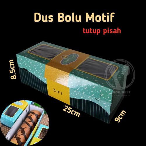 Jual kardus bolu tempat roti box roti box persegi panjang kardus ...