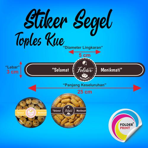 Jual Stiker Kue Kering Label Segel Toples Custom - Jakarta Timur ...