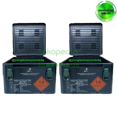 Jual Duo Box Fiber Original Pindad (2 pcs) - Hijau & Hitam - Kota ...