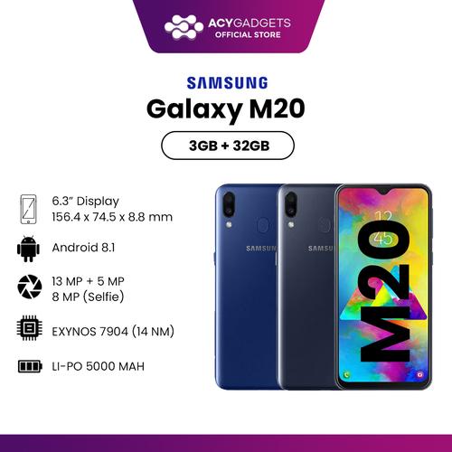Jual SAMSUNG GALAXY M20 3/32GB GARANSI RESMI SEIN - Blue - Jakarta ...