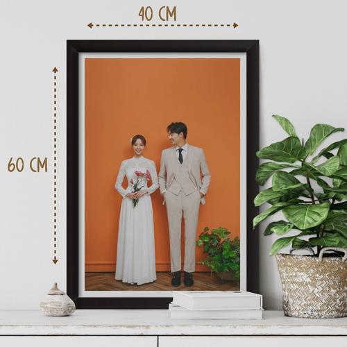 Jual PHOTO FRAME A2 CUSTOM MINIMALIS HITAM PUTIH SparkJoy - DUS+Bubble ...