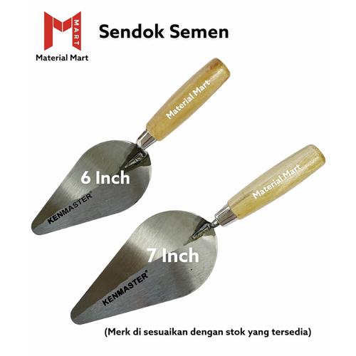 Jual Sendok Semen Lancip 6 Inch Gagang Kayu | Sendok Adukan Acian 7 ...