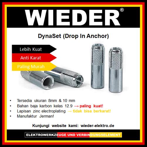 Jual Dynaset M8 / Dinaset 8 MM / Drop in Anchor 8 mm Wieder - Jakarta ...