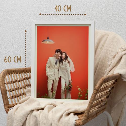 Jual FRAME UKURAN 60 X 40 BAHAN MINIMALIS HITAM PUTIH SparkJoy - Black ...