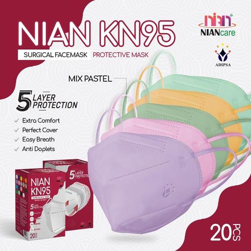 Jual Masker Medis KN95 Niancare 5Ply 20pcs Emikoawa- KF95 Surgical ...