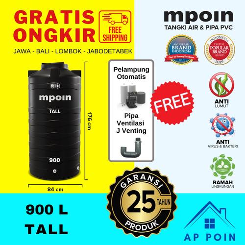 Jual TANGKI TANDON TOREN TORN AIR KURUS MPOIN TALL 900 ANTI LUMUT VIRUS ...