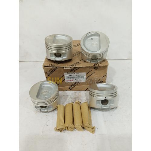 Jual PISTON SEHER ASSY SET TOYOTA 2E STARLET 1.3CC 1300CC OS STD - 1.00 ...