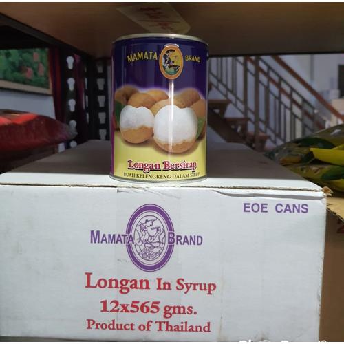 Jual MAMATA brand Longan in syrup kemasan 565gr buah kelengkeng x 12 ...