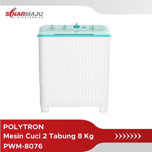 Jual Mesin Cuci 2 Tabung Polytron 8 Kg Twin Tub PWM-8076 PWM8076 ...