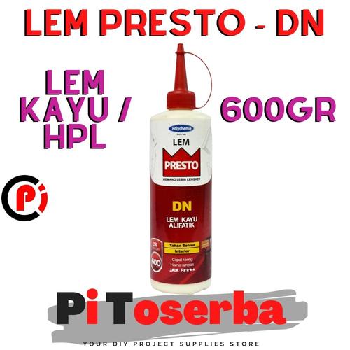 Jual PRESTO DN Lem Kayu Mebel HPL Wood Alifatik Tahan Solven Isi 600gr ...
