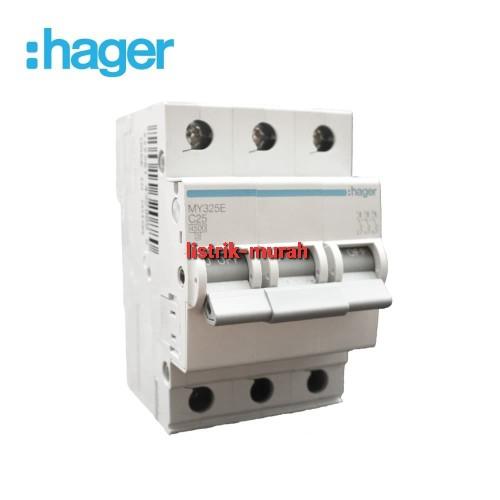 Jual Hager MCB 3 Pole 3 Pass 3P 2A 4A 6A 10A 16A 20A 25A 32A 40A 4.5kA 4500 - 6 Ampere - Jakarta ...