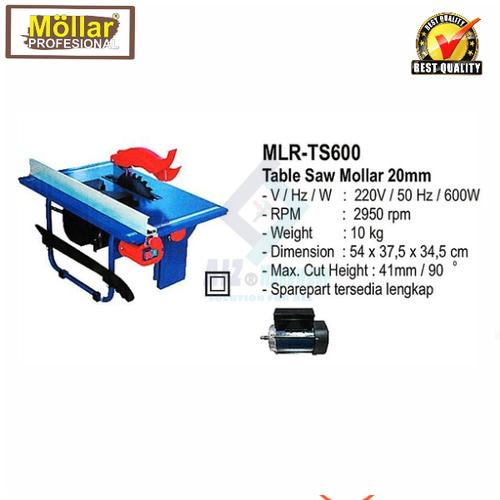 Jual Mesin Gergaji Meja Table Circular Saw 8 inch 200 mm MOLLAR TS-600 ...