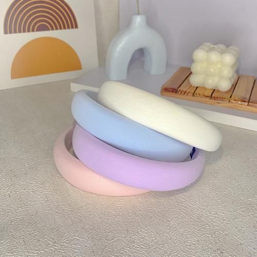 Jual Lavala Bando Busa / Puffy Headband Medium Warna Pastel - Purple ...