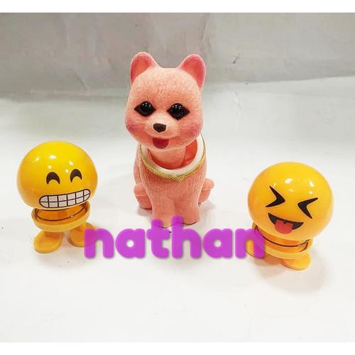 Jual Boneka Dashboard Mobil Kucing Pink & Smile Goyang Kepala Smile ...