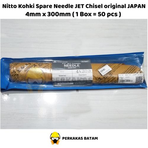 Jual Nitto Kohki Spare Needle 4mm x 300mm jet chisel scaler Mata ...