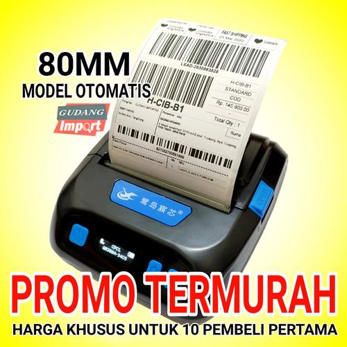 Jual PRINTER THERMAL BLUETOOTH 80MM CETAK RESI NOTA PENJUALAN STRUK KASIR - Kab. Tangerang ...