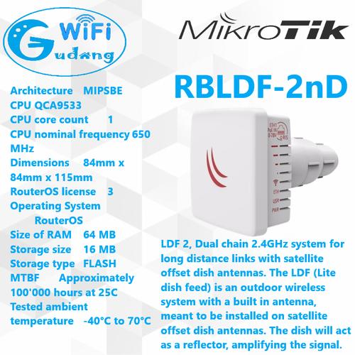 Jual Mikrotik LDF 2 RBLDF-2nD Dual Chain 2.4GHz System for Long ...