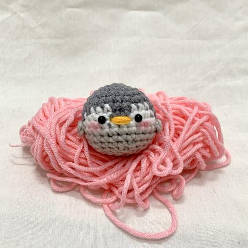 Jual boneka rajut gantungan kunci amigurumi keychain penguin pinguin ...