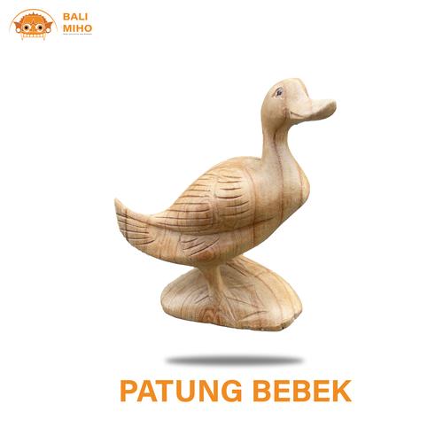 Jual Patung bebek kayu 15cm - patung binatang - Duck statue . - Kab ...
