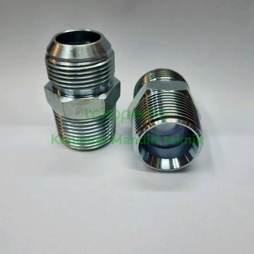 Jual Double Nepel Hydraulic 1 inch Npt x Jic Carbon Steel - Jakarta ...