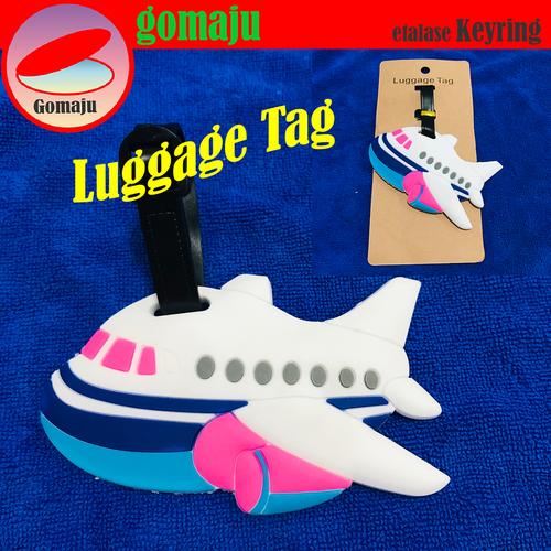 Jual Luggage Tag Label Koper Label Gantungan Nama Koper Model Pesawat ...