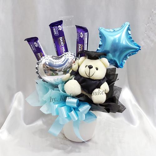 Jual Snack Bucket Wisuda - Silver Queen, Biru Muda - Jakarta Pusat ...