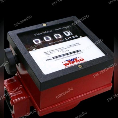Jual Meteran Solar Wipro 4 digit drat 11/2" inch Flowmeter / Flow meter ...