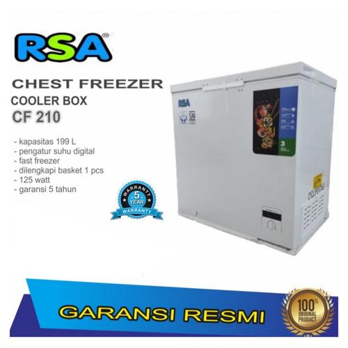 Jual CHEST FREEZER RSA CF - 220 / CF - 210 200 LITER ORIGINAL GARANSI ...