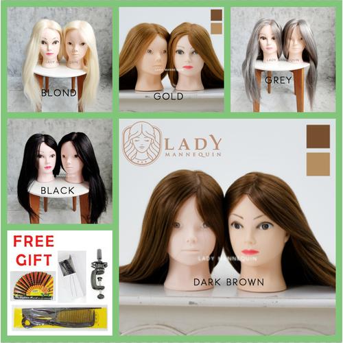 Jual Manekin Rambut / Manekin Kepala (GOLD) - Gold Makeup - Jakarta ...