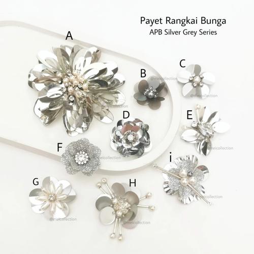 Jual Payet rangkaian bunga APB silver grey series - Kota Surabaya ...