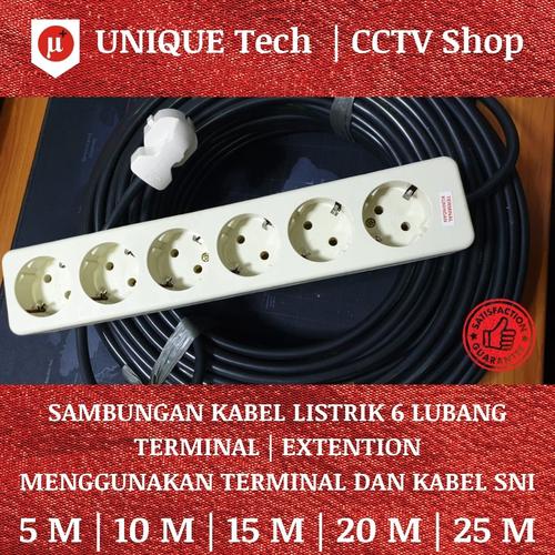 Jual Sambungan Kabel Colokan Listrik Meter Extension Terminal Kuning ...