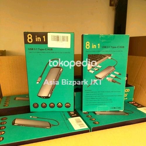 Jual ORIGINAL MAGBAC 8 IN 1 USB 3.1 TYPE C HUB 100W for MacBook and ...