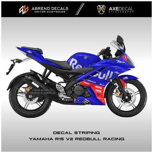 Jual STRIPING YAMAHA R15 V2 REDBULL / STIKER MOTOR R15 V2 DESAIN CUSTOM ...