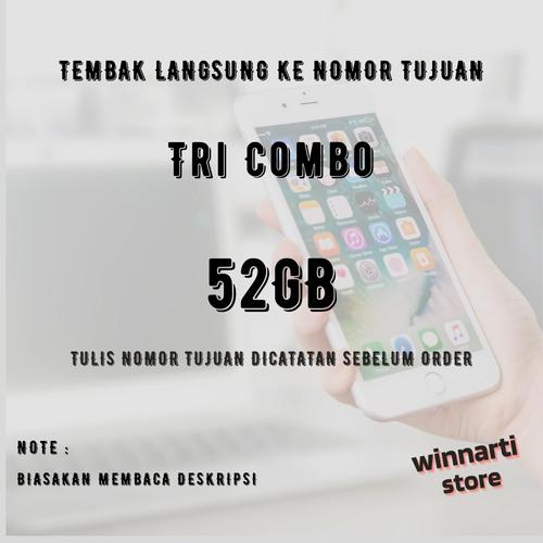 Jual Voucher Paket Data Tri 52GB / Kuota Internet Tri - Kota Bekasi - Winnarti Store | Tokopedia