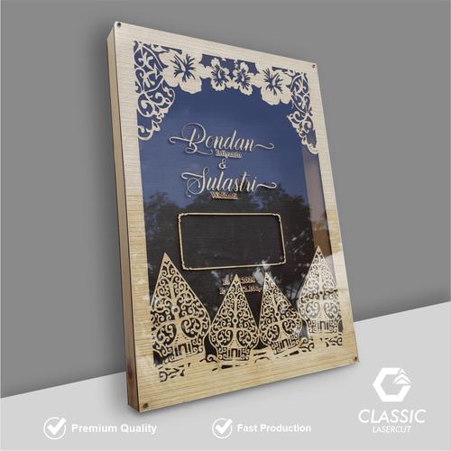 Jual Custom Frame Mahar Rustic / Frame Mahar Rustic Islamic Design ...