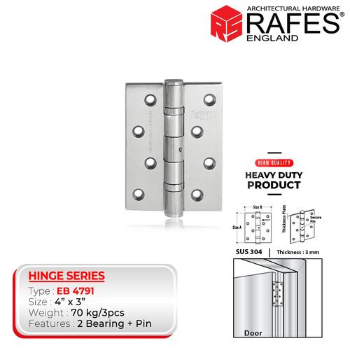Jual ENGSEL PINTU RAFES HEAVY DUTY STAINLESS STEEL SUS 304 EB 4791 ...