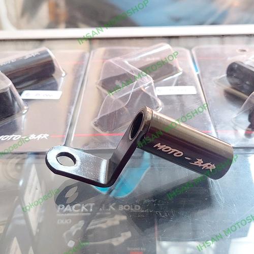 Jual Mini Spion CNC Alumunium Motobar Bracket Dudukan Lampu Holder HP ...