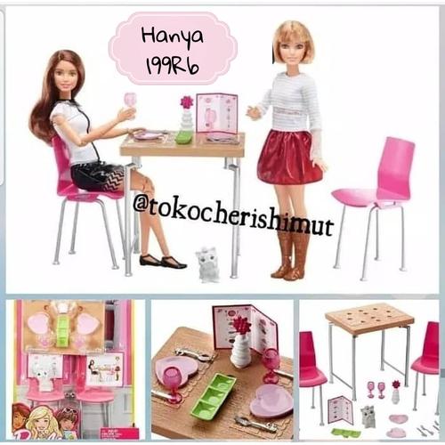 Jual Meja Kursi Barbie Original Mattel - Table Chair Set Dinner Barbie ...