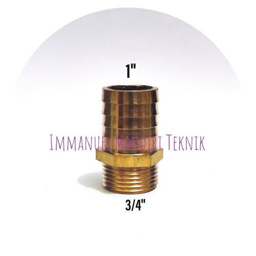 Jual Nepel Selang 3/4 x 1 / Hose Nipple Drat 3/4 " x Selang 1 ...