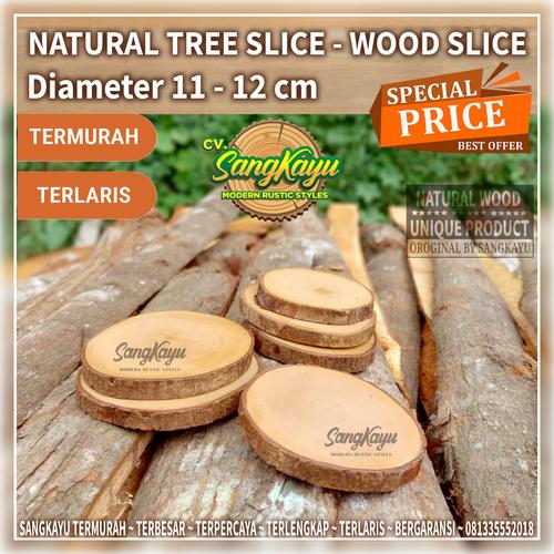 Jual Wood slice wooden slices chips potongan kayu craft kerajinan ...