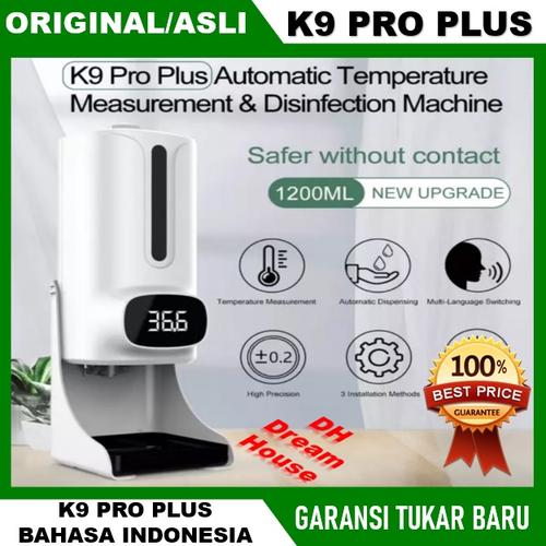 Jual K9 PRO PLUS Thermometer 2 in 1 Hand Sanitiser Dispenser ...