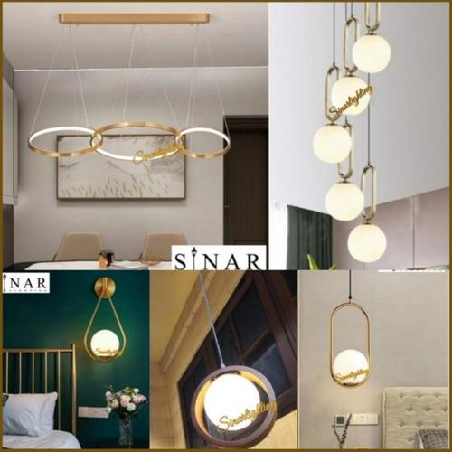 Jual Paket lampu hias gantung void, dining, tunggal dan spotlight Mrs ...