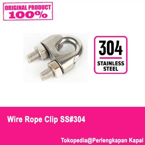 Jual Klem Seling Stainless 8mm / Wire rope klip ss / Kuku macan ...