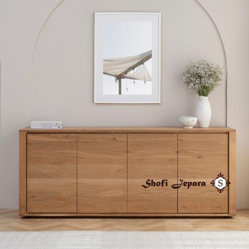 Jual Lemari Buffet TV Minimalis Kayu Jati - Kab. Jepara - Shofi Jepara ...