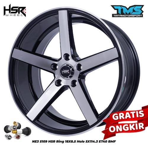 Jual Velg Mobil Ring 18 Palang 5 HSR NE3 Lebar 85 Rata ET 40 Gratis ...