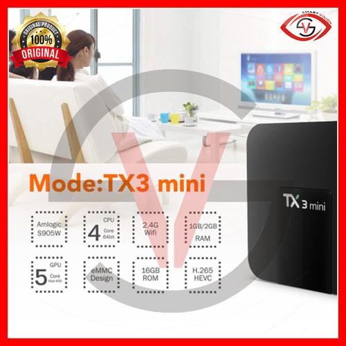 Jual PAKET TX3 MINI 2GB/16GB ANDROID TVBOX+VIBOTON I8 Plus Wireles ...