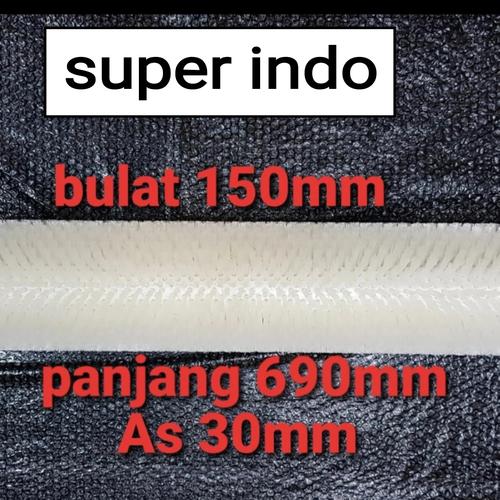 Jual SIKAT ROLL NILON BULAT 150 X PANJANG 690 X AS 30MM SIKAT ROLL ...
